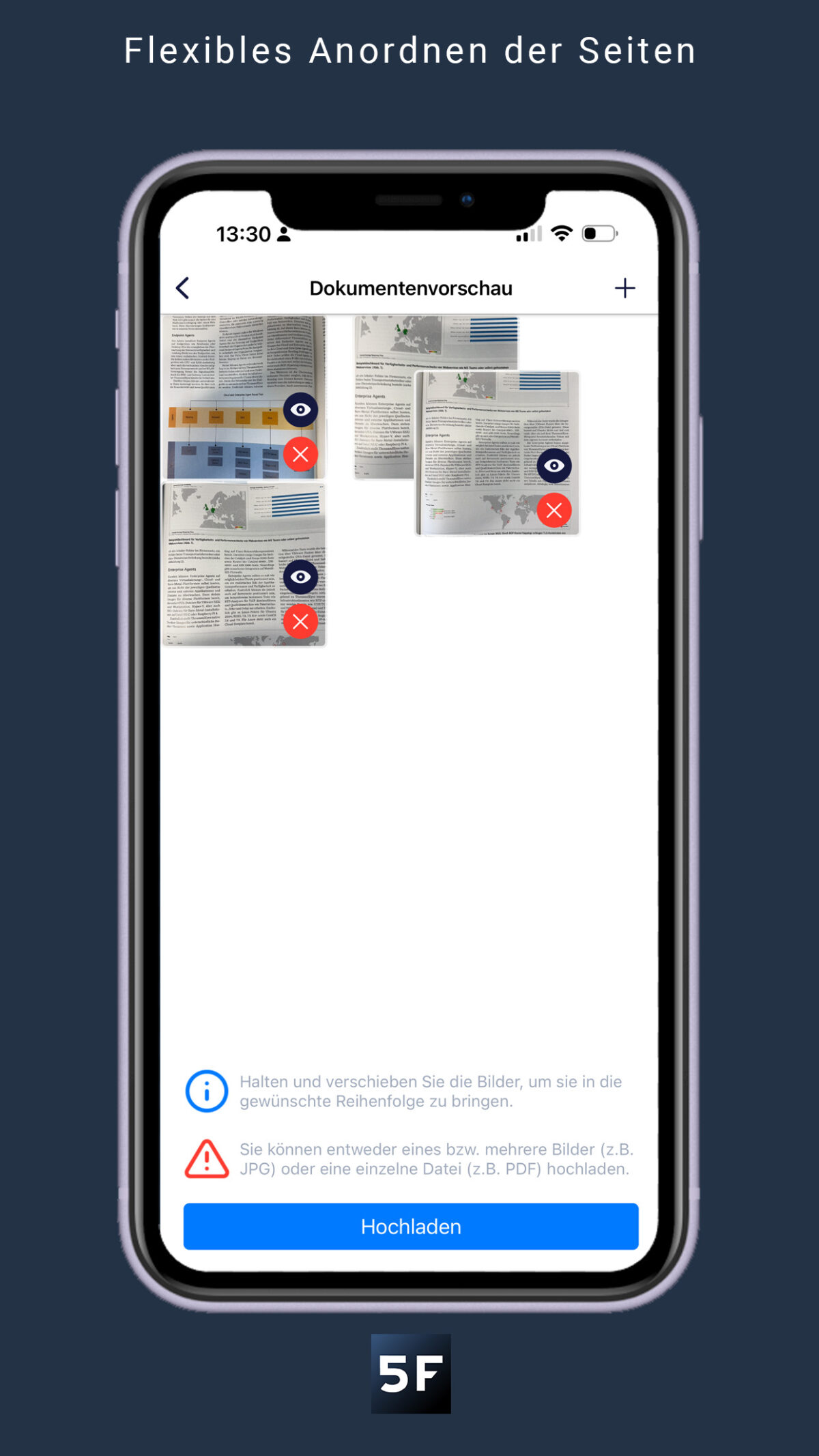 5F App Version 1.2: Unterwegs Dokumente hochladen – Mehrfachupload ab ...